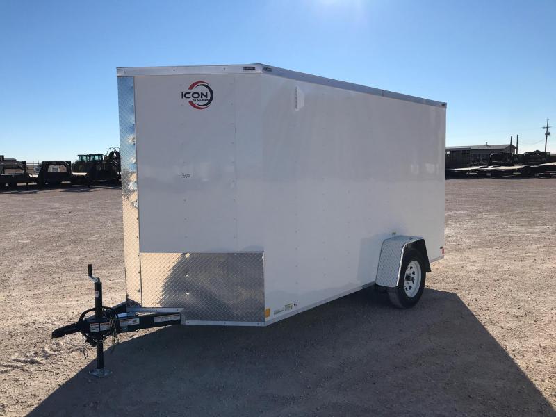 2022 ICON 6' x 12' Enclosed Cargo Trailer in Seminole, TX | Trailer Trader