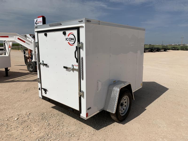 2021 ICON 5' x 8' Enclosed Cargo Trailer in Seminole, TX | Trailer Trader