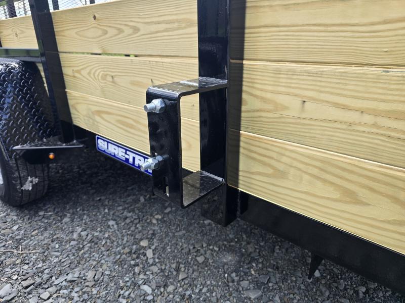 2024 SURE-TRAC 6x12 3K 3 Board High Side Utility Trailer- Lay Down Gate ...