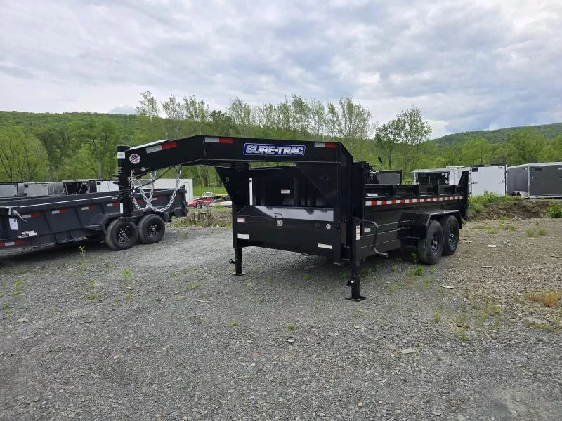 2025 Sure-Trac 7x16 15.4K Gooseneck Dump Trailer- Combo Gate- Ramps ...