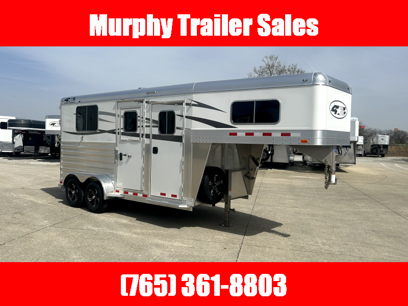 2024 4-Star Trailers 2 horse straight load gooseneck Horse Trailer in ...