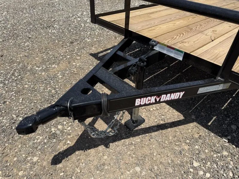 Buck Dandy 77X12 Utility - 5.2K Axle - Pipe Rails - Tube Gate in ...