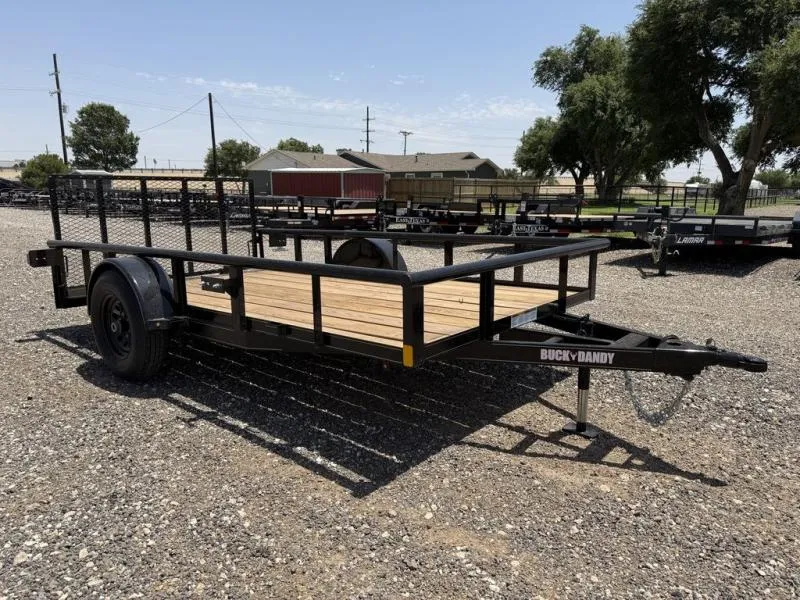 Buck Dandy 77X12 Utility - 5.2K Axle - Pipe Rails - Tube Gate in ...