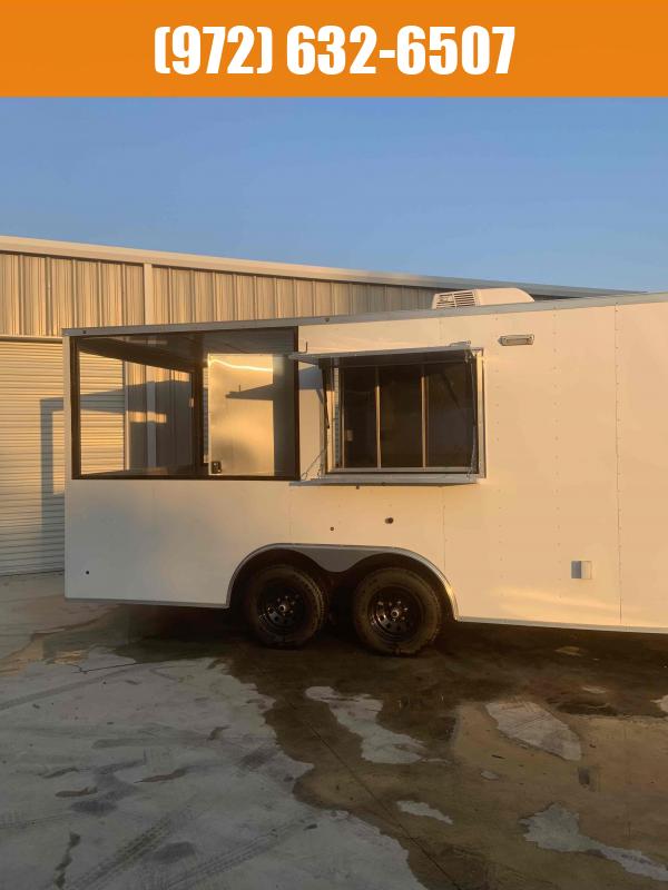 NEW 85X24 ENCLOSED CONCESSION TRAILER PORCH VENDING FOOD TRAILER in ...